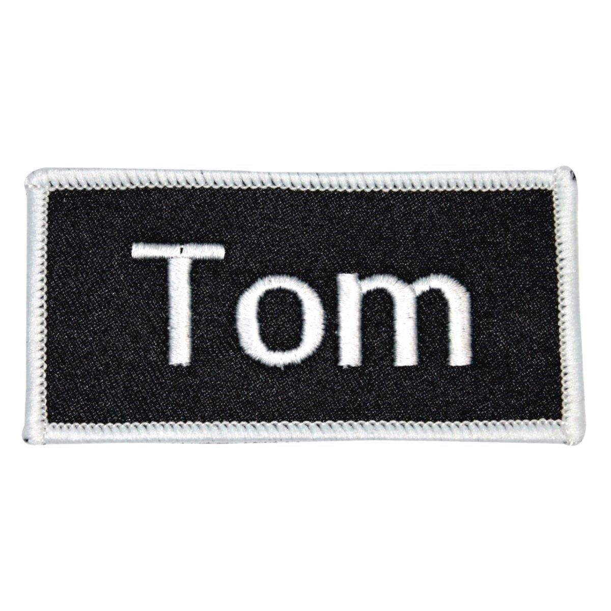 Tom Name Tag Patch Uniform ID Work Shirt Badge Embroidered Iron On App ...